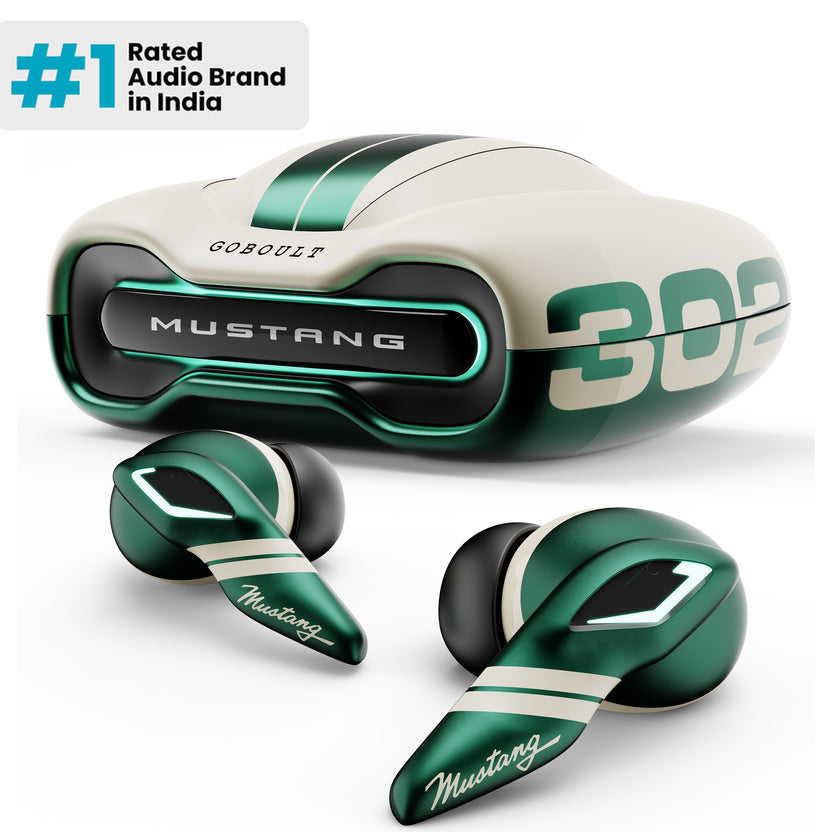 GoBoult Mustang Torq Green Wireless Gaming Earbuds