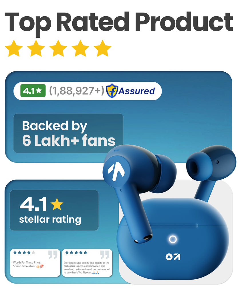 Buy GoBoult W40 Earbuds | True Wireless Earbuds with 48H Playtime