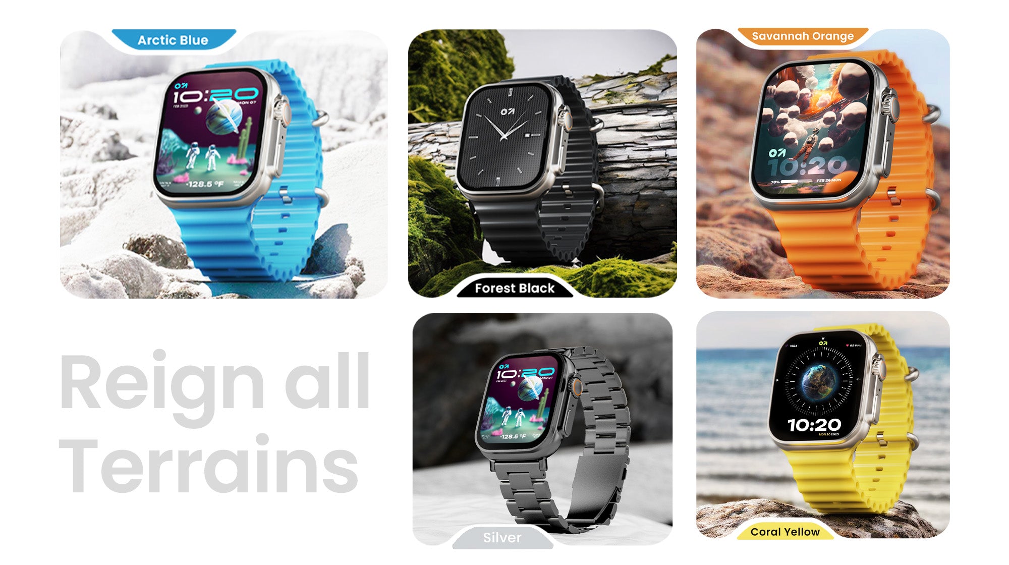 GoBoult Crown | Smartwatch with High Nits Display and Working Crown