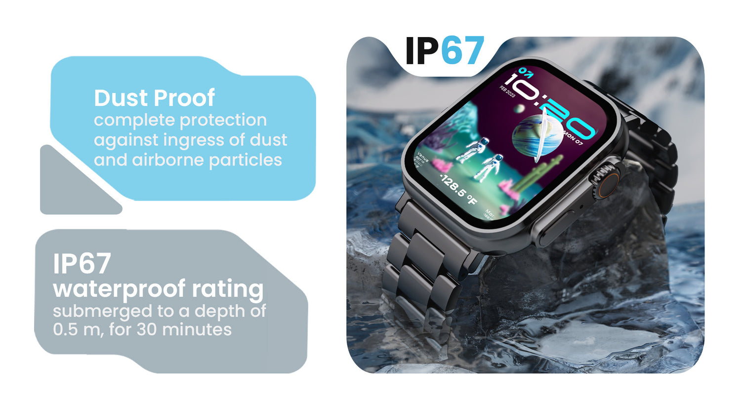 GoBoult Crown | Smartwatch with High Nits Display and Working Crown