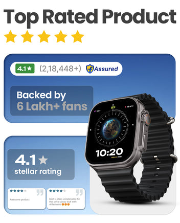 GoBoult Crown | Smartwatch with High Nits Display and Working Crown