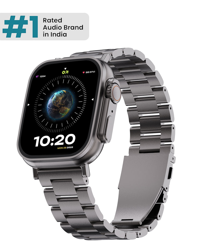 GoBoult Crown | Smartwatch with High Nits Display and Working Crown