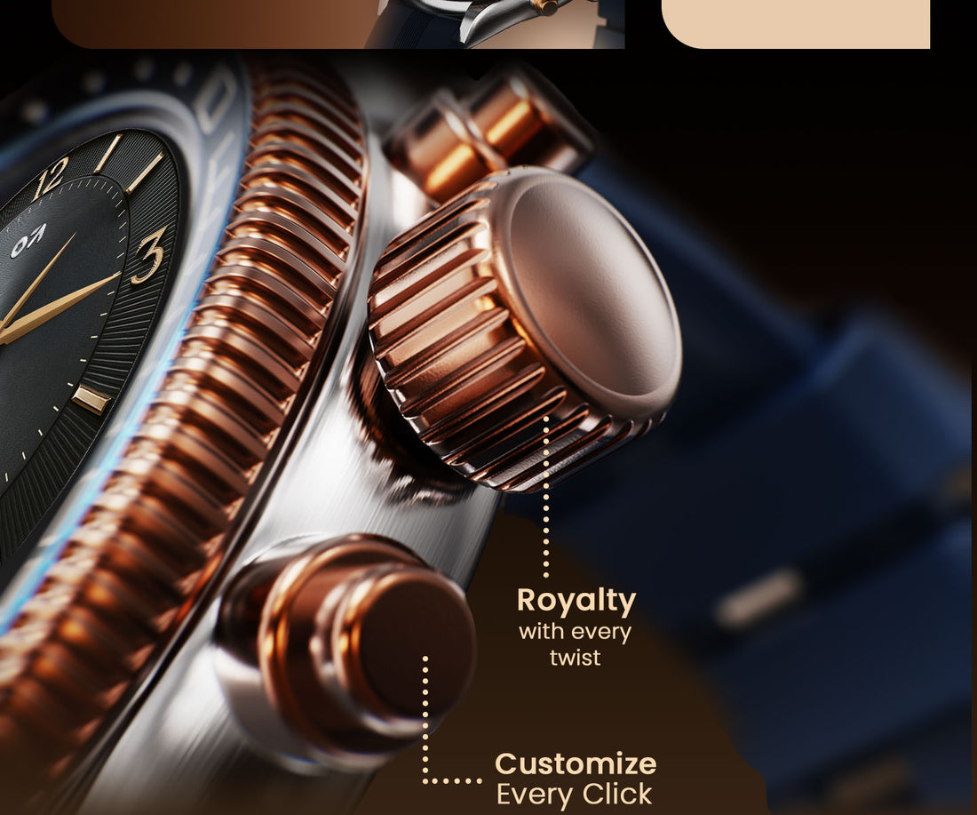 GoBoult SABER Smartwatch | Premium AMOLED With Rotating Bezel