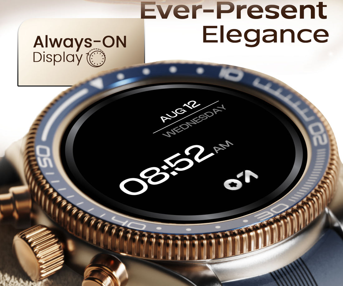 GoBoult SABER Metal Black Smartwatch | Premium AMOLED Watch