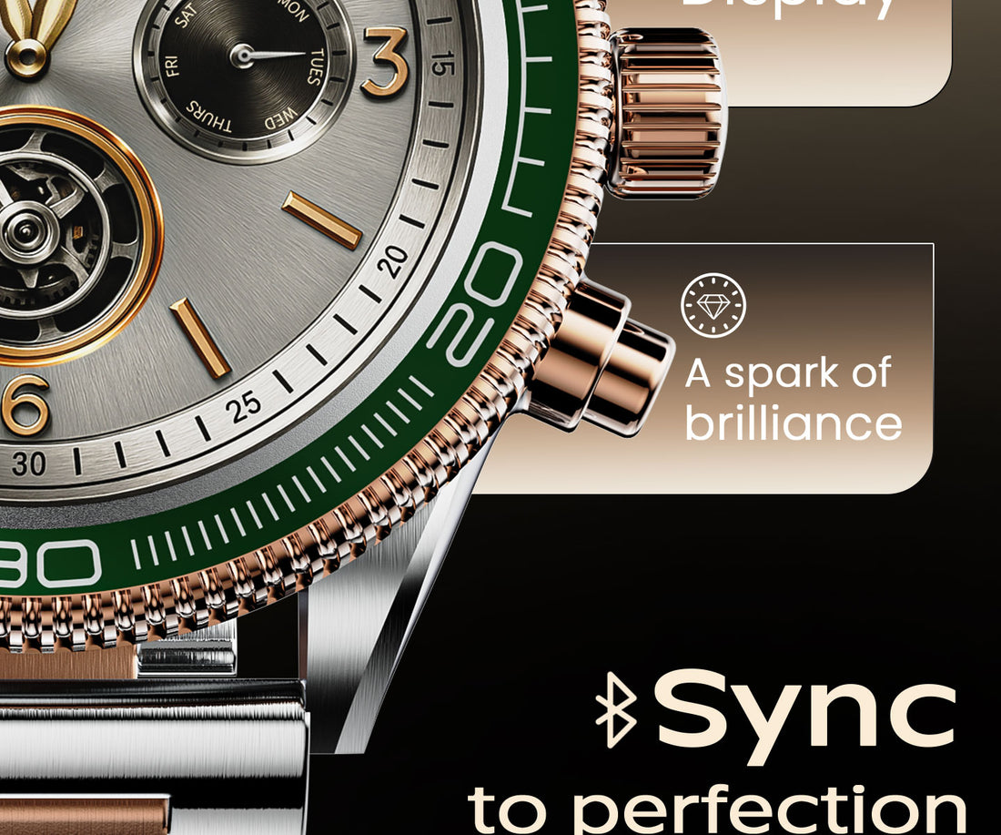 GoBoult SABER Smartwatch | Premium AMOLED With Rotating Bezel