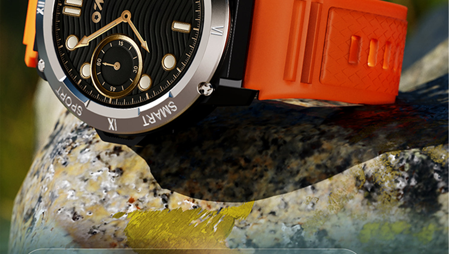 GoBoult Tuff Hawk Green Smartwatch | Round Dial, BT Calling & IP67
